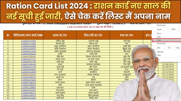 Ration Card New List 2024 Archives - Viral